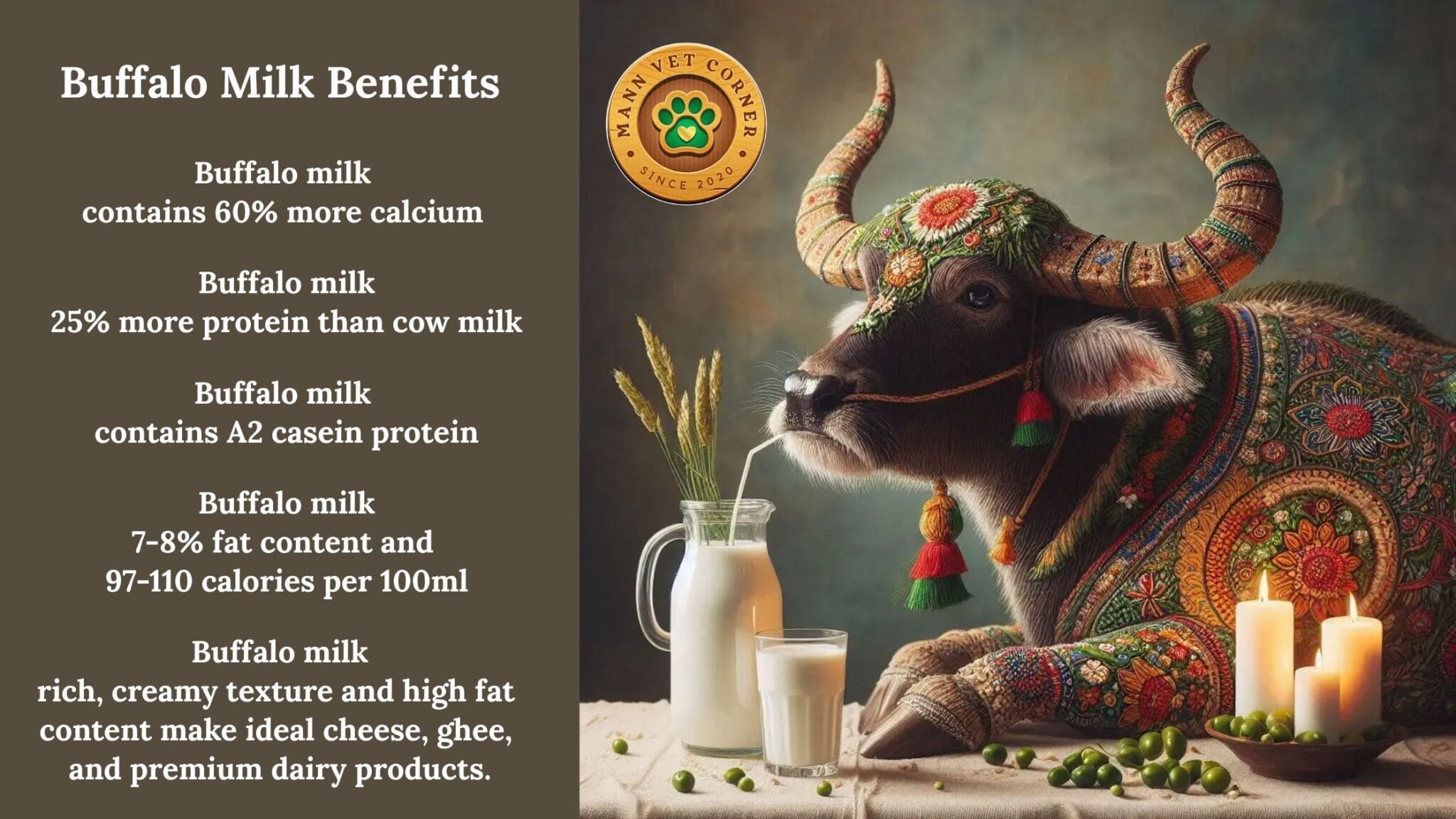 Buffalo Milk: Composition, Benefits, & Production - mannvetcorner