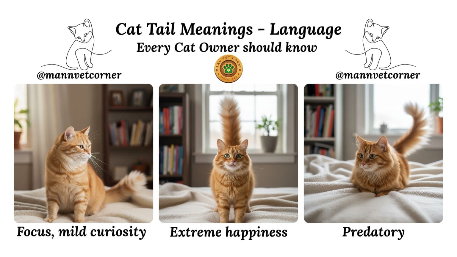 Cat Tail Language: Read Your Cat's Emotions Through Tail Movements ...
