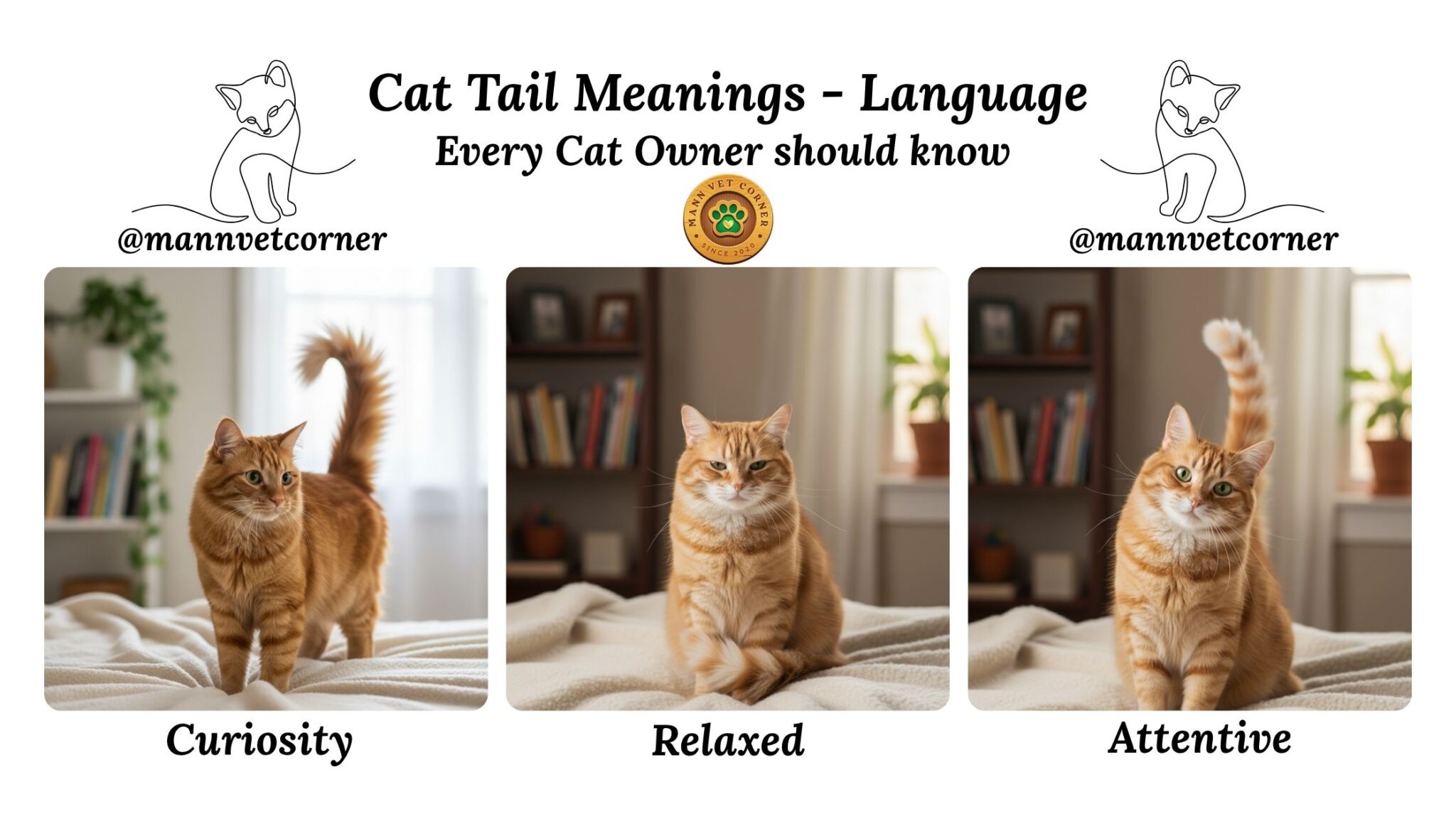 Cat Tail Language: Read Your Cat's Emotions Through Tail Movements ...