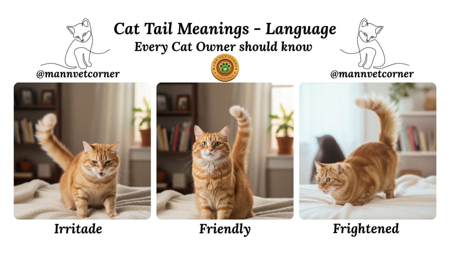 Cat Tail Language: Read Your Cat's Emotions Through Tail Movements ...