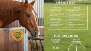 Horse Feeding Guide: Expert Charts by Age and Weight - mannvetcorner