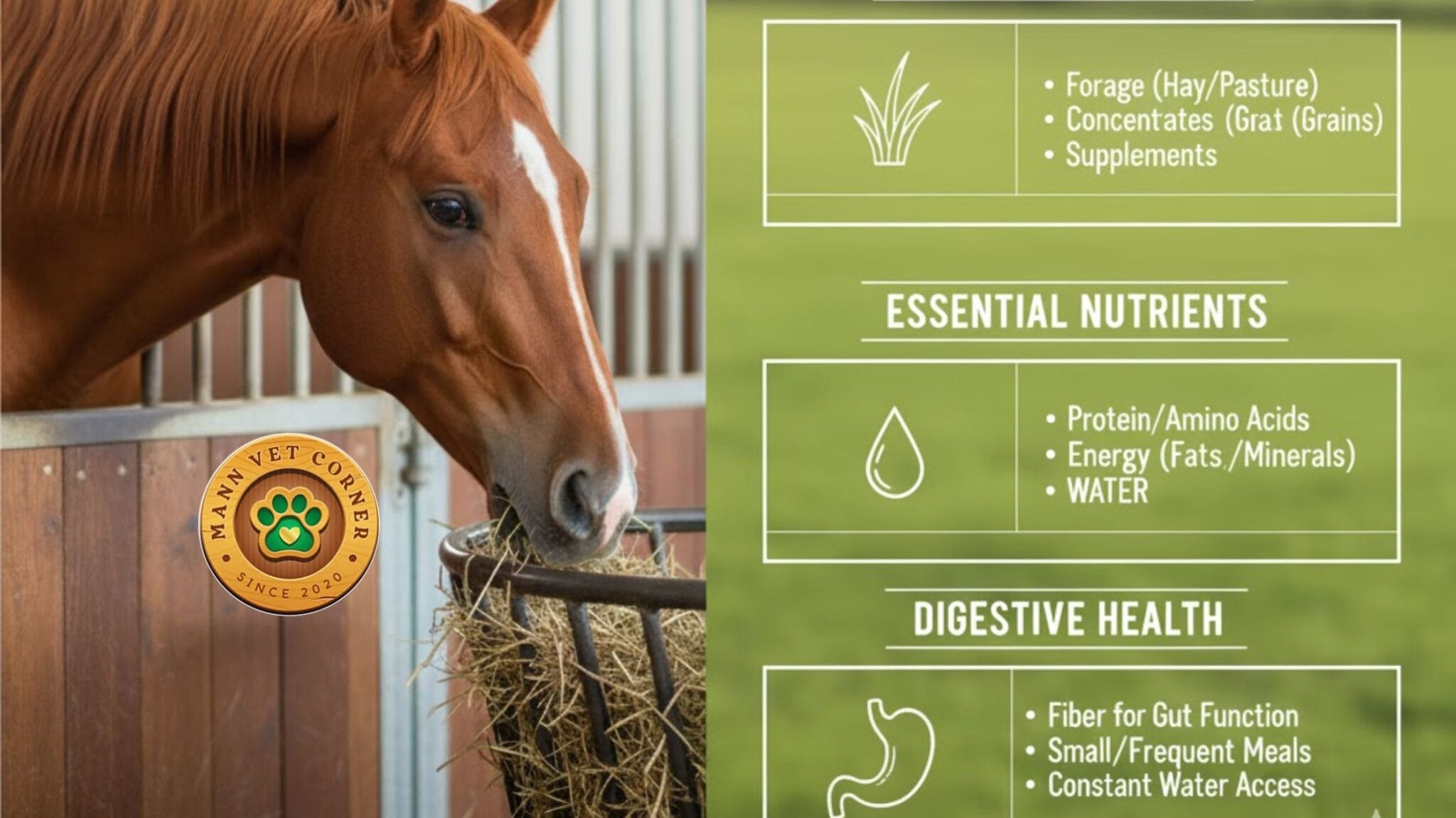 Horse Feeding Guide: Expert Charts by Age and Weight - mannvetcorner