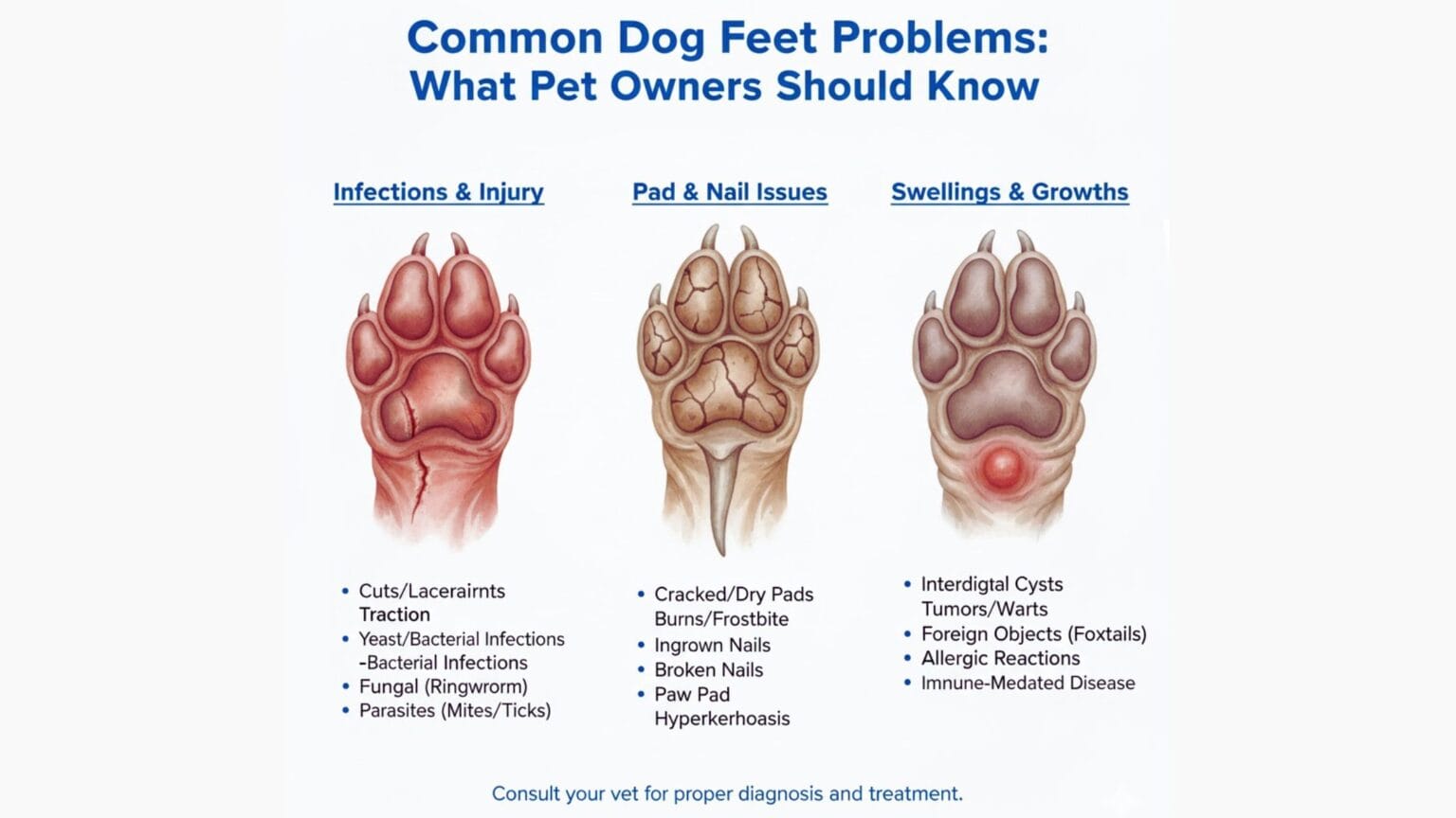 Dog Feet: A Vet Guide to Paw Problems & Care - mannvetcorner